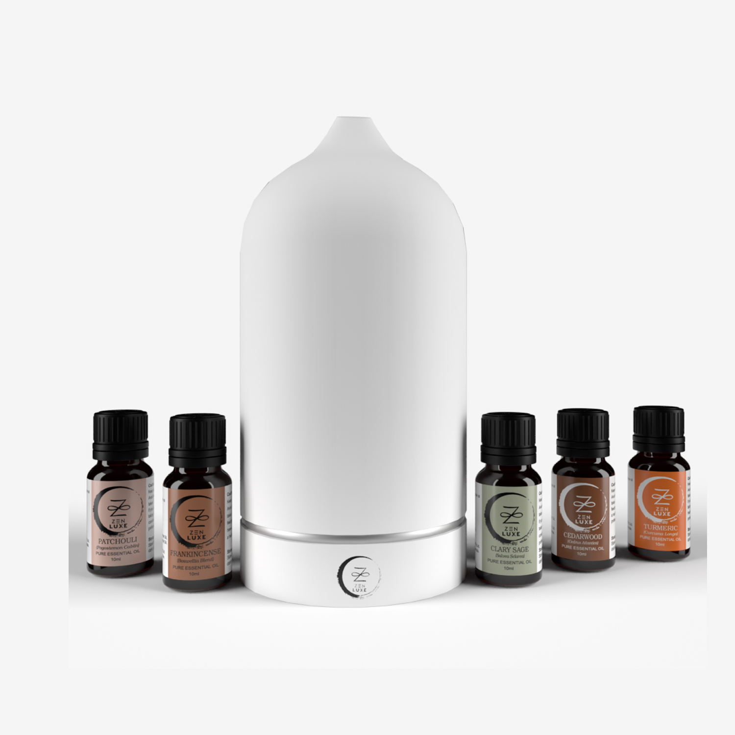 Ceramic Aromatherapy Diffuser + Garden of Earthy Delights - Zen Luxe